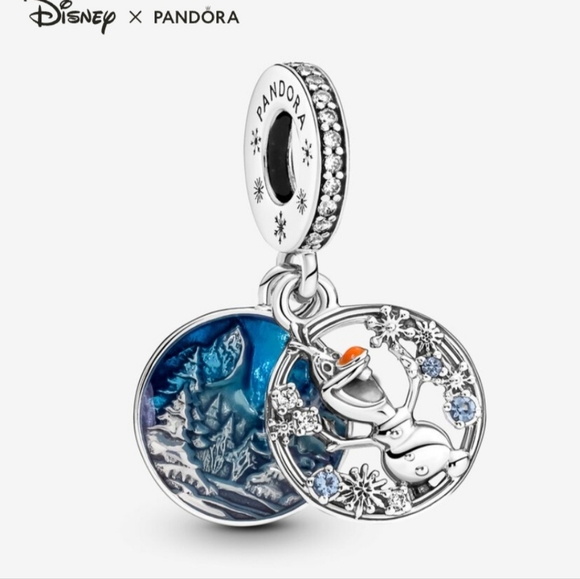 Pandora | Jewelry | Double Pendant Charm Pandora Disney Frozen Snow ...